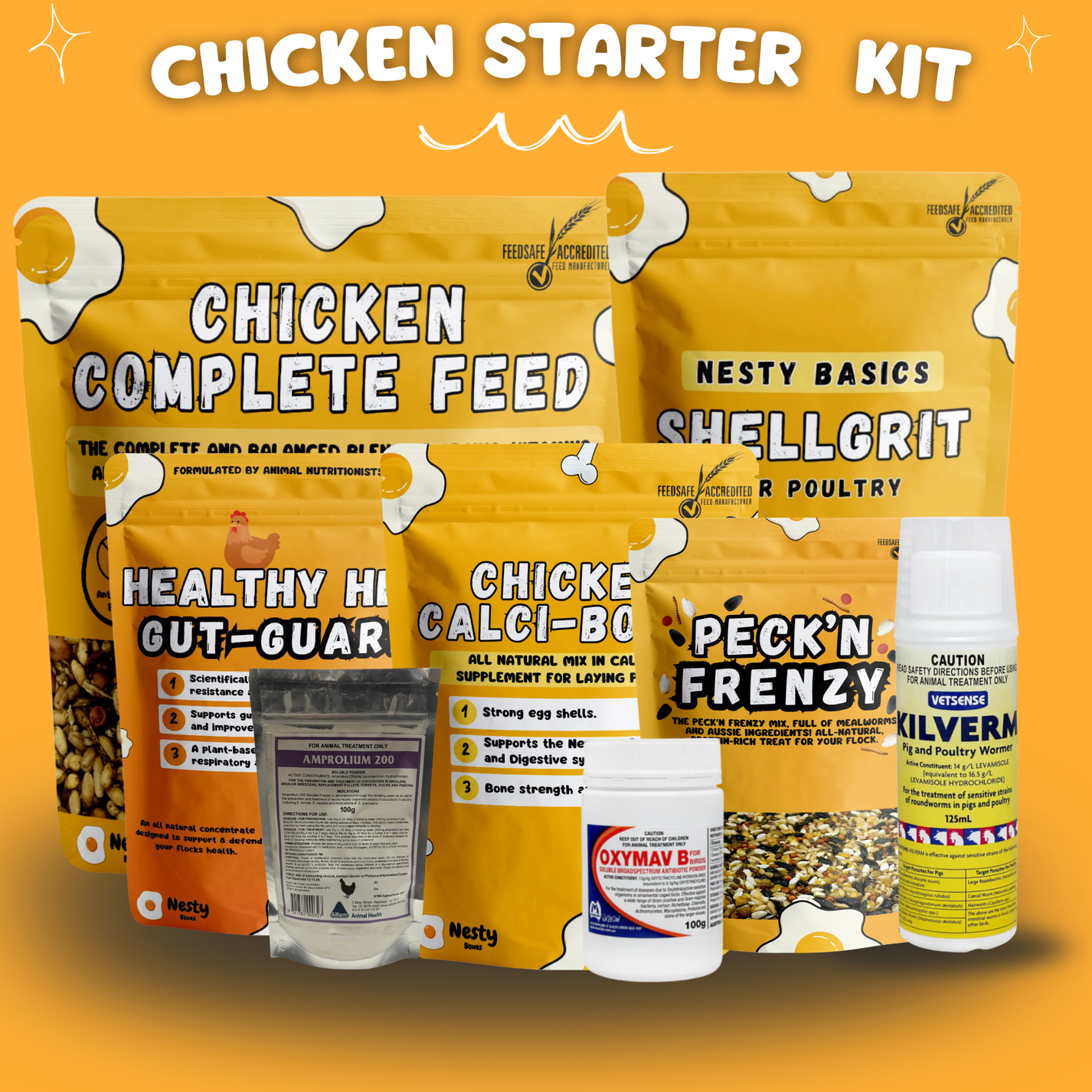 Buy Chicken Starter Kit for Healthy Flocks | Nesty Boxes