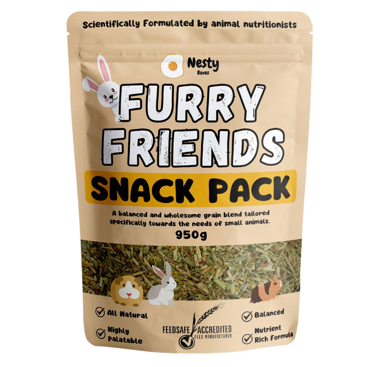 Furry Friends Snack Pack for Rabbits & Guinea Pigs | Nesty – Nesty Boxes
