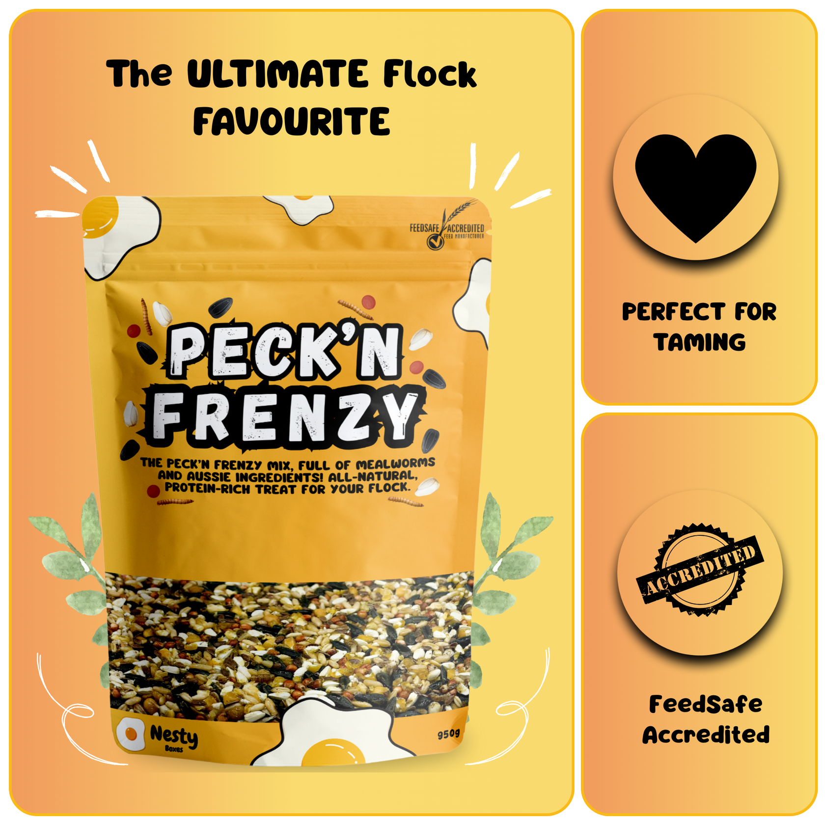 Peck'N Frenzy Poultry Treat Mix – Nesty Boxes