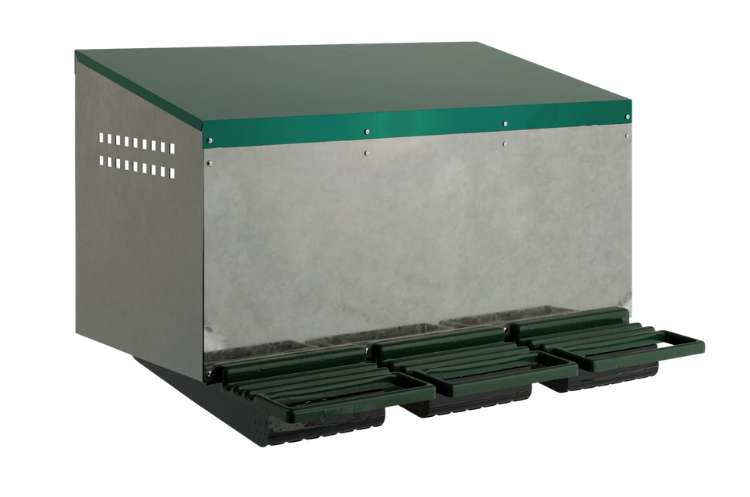 Buy External Rollaway Nesting Box Triple | Nesty Boxes